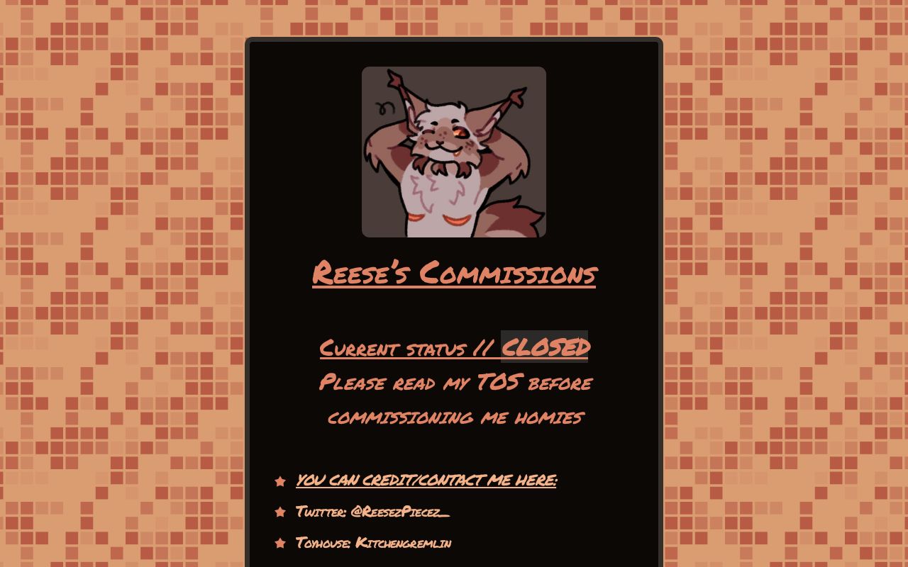 Reese’s Commissions